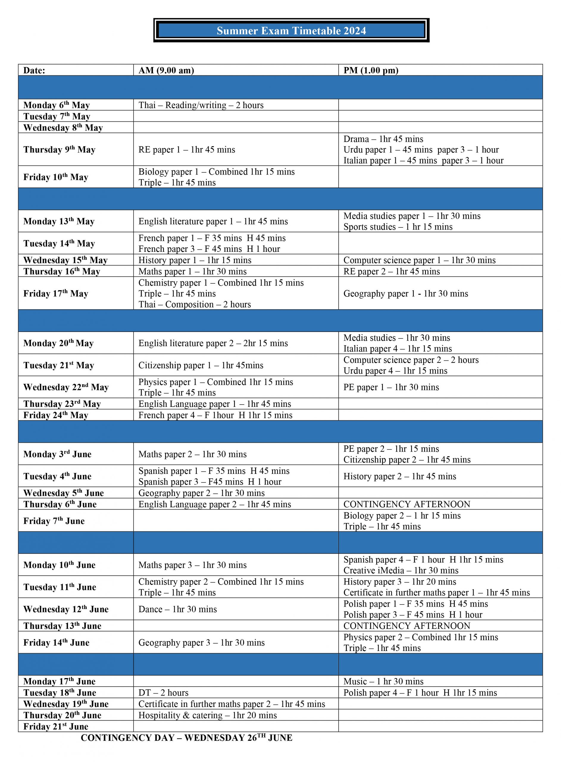 Year 11 - Kettlethorpe High School